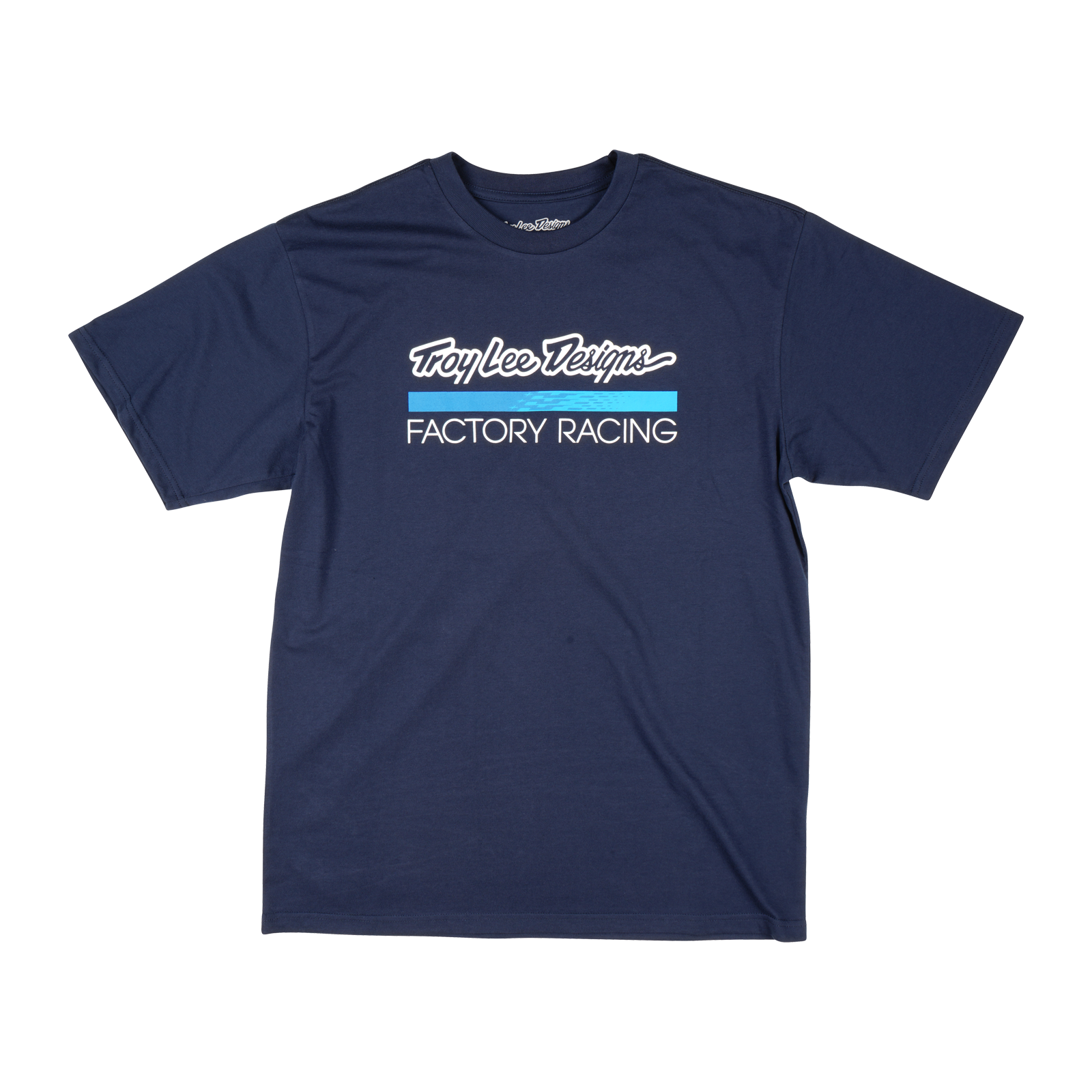 Short Sleeve Tee Troy Lee Designs Factory Racing Navy / Blue – Troy Lee ...