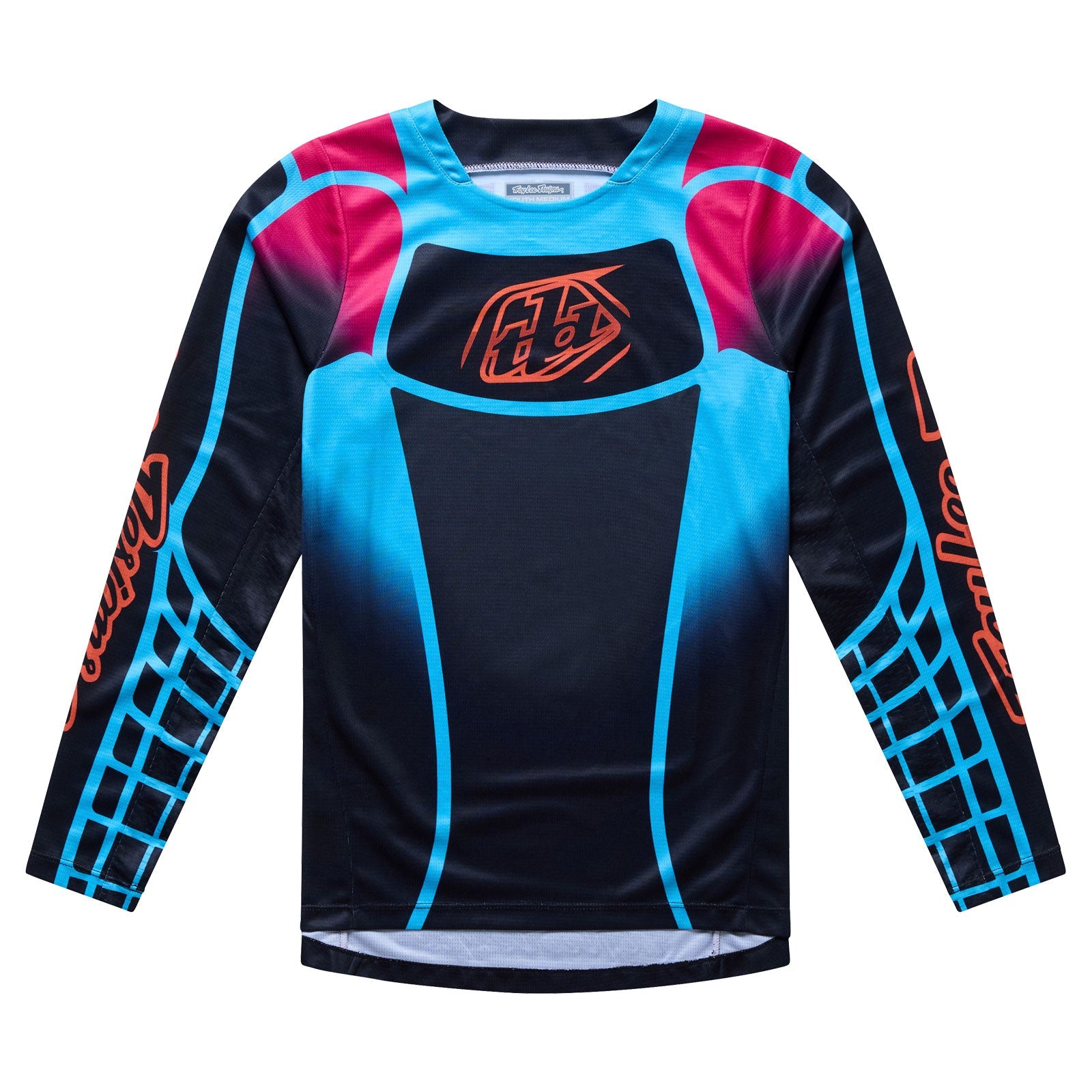 Youth GP Pro LS Jersey Framework Black / Cyan – Troy Lee Designs UK